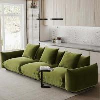 China 3 Seater Living Room Sofa with Italian Minimalism Design and Y Fabric Upholstery - Marenso Style Furniture 200cm Width for sale