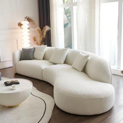 China Custom Size Nordic Minimalist C-Shaped Sectional Sofa - 4-6 Person Cloud Couch for Modern Living Room for sale