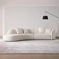 China Custom Size Nordic Minimalist C-Shaped Sectional Sofa - 4-6 Person Cloud Couch for Modern Living Room for sale