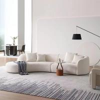 China Custom Size Nordic Minimalist C-Shaped Sectional Sofa - 4-6 Person Cloud Couch for Modern Living Room for sale