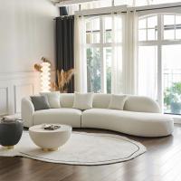 China Custom Size Nordic Minimalist C-Shaped Sectional Sofa - 4-6 Person Cloud Couch for Modern Living Room for sale