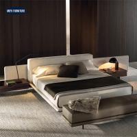 China Luxury Italian Bedroom Set with King Double Bed and Large Headboard - Modern Design with Storage and Side Tables for sale