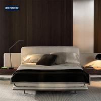 China Luxury Italian Bedroom Set with King Double Bed and Large Headboard - Modern Design with Storage and Side Tables for sale