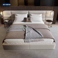 China Linen Upholstered Bedroom Furniture Set with Massage Function - Hotel Grade Double 54