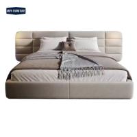 China Linen Upholstered Bedroom Furniture Set with Massage Function - Hotel Grade Double 54
