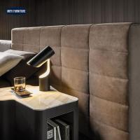 China High Density Foam Luxury Queen & King Size Beds - Italian Modern Upholstered Bedroom Furniture with OEM Options for sale