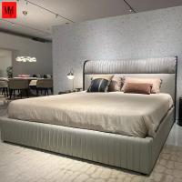 China Modern King Size Leather Queen Bed with High-Density Foam - Italian Luxury Bedroom Furniture Collection 76