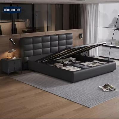 China High Density High Resilience Foam Queen & King Size Upholstered Platform Beds - Modern Design 60