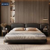 China Modern Velvet Platform Bed Frame - Full, Queen & King Size Upholstered Bed with 54\
