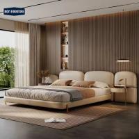 China Modern Velvet Platform Bed Frame - Full, Queen & King Size Upholstered Bed with 54\