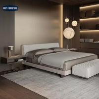 China Custom Velvet Queen Size Bed Set 150x200cm 180x200cm Modern Luxury Bedroom Furniture with Premium Upholstery for sale