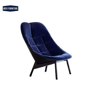 China Contemporary Fabric Living Room Chair with Fan-Shaped Fiberglass Backrest - Single Seating Modern Design for sale