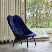 China Contemporary Fabric Living Room Chair with Fan-Shaped Fiberglass Backrest - Single Seating Modern Design for sale