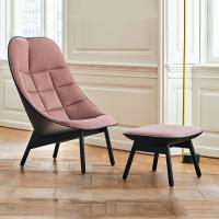 China Contemporary Fabric Living Room Chair with Fan-Shaped Fiberglass Backrest - Single Seating Modern Design for sale