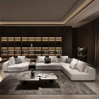 China Mail Packing Modern L Shape Sectional Couch Set Luxury Italian Design Living Room Sofa Sectional Furniture for sale