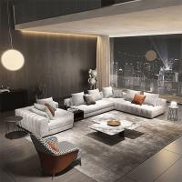China Mail Packing Modern L Shape Sectional Couch Set Luxury Italian Design Living Room Sofa Sectional Furniture for sale