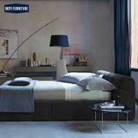 China Plywood Modern Luxury Soft Room Double Design Bed Room Set Bedroom Furniture Featuring Tatami Queen Frame Gold Velvet Bed for sale