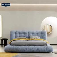 China Soft Bed Storage Velvet Modern Super Upholstered Full Bedroom Furniture Set Luxury King Size Nordic Frame Double Tatami Velvet Bed for sale