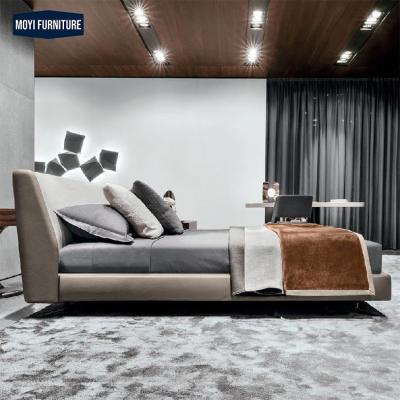 China Modular Bedroom Furniture Set Luxury King Size Bed Classic Velvet Fabric Bed Modern Furnitures Latest Design for sale