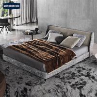 China Modular Bedroom Furniture Set Luxury King Size Bed Classic Velvet Fabric Bed Modern Furnitures Latest Design for sale