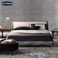 China Modular Bedroom Furniture Set Luxury King Size Bed Classic Velvet Fabric Bed Modern Furnitures Latest Design for sale