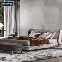 China Modular Bedroom Furniture Set Luxury King Size Bed Classic Velvet Fabric Bed Modern Furnitures Latest Design for sale