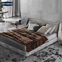 China Modular Bedroom Furniture Set Luxury King Size Bed Classic Velvet Fabric Bed Modern Furnitures Latest Design for sale