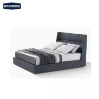 China Sponge Frame Queen Size Upholstered Bed Room Set MOYI Italy Linen Soft Frame Bed Modern Bedroom Furniture Collection for sale