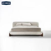China Fabric Upholstered Modern Double Luxury Frames Italian Kingsize Nordic Frame Soft Queen Size Bed Featuring Simple Design for sale