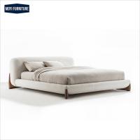 China Fabric Upholstered Modern Double Luxury Frames Italian Kingsize Nordic Frame Soft Queen Size Bed Featuring Simple Design for sale