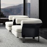 China Leisure Chair Metal Legs MOYI Italian Minimalist Sofa Chair Luxury Living Room Modern Minimalist Designer Lounge Chair Arm for sale