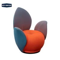 China Leisure Chair Modern Accent Design Cashmere Fabric Interior Decoration Living Room Single Lounge Chair Elegant Furniture for sale