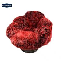 China Living Room Chair MOYI Designer Sofa Chair Modern Soft Sable Fabric Luxury Rotatable Leisure Bear Paw Shaped Lounge Chair for sale