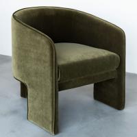 China Accent Style Modern Single Sofa Chair Featuring Velvet Fabric and Metal Frame Suitable for Dining Bedroom Casual Business for sale