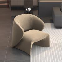 China Fabric White Velvet Modern Comfortable Lounge Accent Chair Recliner Armchair Sofa Hotel Apartment Casual Living Room for sale