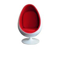 China end Wood Grain Round Chair Nordic Vintage Leisure Chair Wood Leather Tea Table Living Room Supporting Furniture Egg Chair for sale