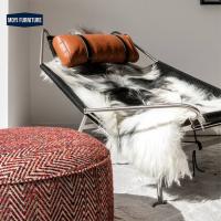 China Custom Leisure Chair Handwoven  Rope Nordic Minimalist Lounge Chair Modern Furniture Living Room Balcony Recliner for sale