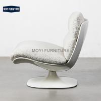 China Leisure Chair Custom Wood Base Sponge Lounge Chair Featuring Elegant Leather Warm Teddy Fabric for Villa Hotel Comfort for sale