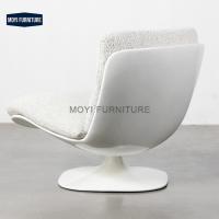 China Leisure Chair Custom Wood Base Sponge Lounge Chair Featuring Elegant Leather Warm Teddy Fabric for Villa Hotel Comfort for sale