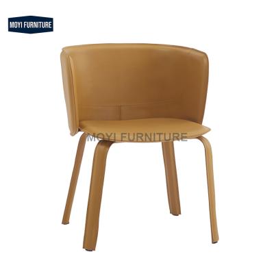 China Modern Italian Light Luxury Dining Chair Comfortable Family Dining Room Stylish Back Chair Seating Furniture Design for sale