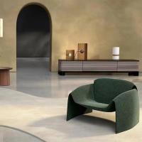 China Leather Wood Metal Comfortable Leisure Chair Modern Minimalist Art Living Room Balcony Lounge Chair Nordic Light Luxury Designer for sale