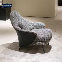 China Sponge Filled Leisure Chair Single Seater Modern Sofa Armchair with Metal Feet Functional Living Room Furniture for sale