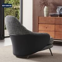 China Sponge Filled Leisure Chair Single Seater Modern Sofa Armchair with Metal Feet Functional Living Room Furniture for sale