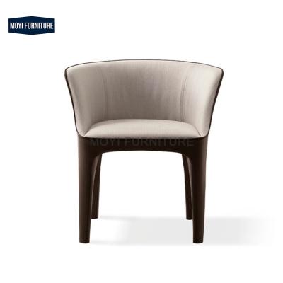 China Mail Packing Dining Room Set Upholstered Dining Chair Fiberglass Frame Fabric Comfortable Restaurant Hotel Seating Option for sale