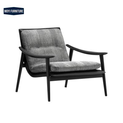 China Carpet Recommended Arm Chair Modern Nordic Ash Wood Dining Chair Foshan Comfortable Seating Home Furniture for sale