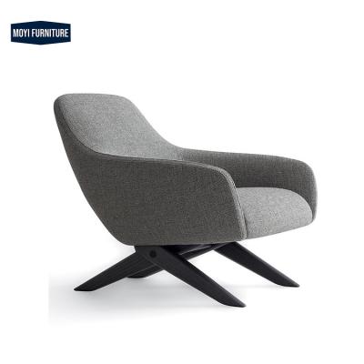 China Carpet Recommended Modern Comfortable Single Person Leather Leisure Chair Stylish Single Seating Living Room for sale