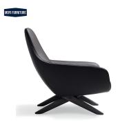 China Carpet Recommended Modern Comfortable Single Person Leather Leisure Chair Stylish Single Seating Living Room for sale