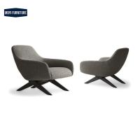 China Carpet Recommended Modern Comfortable Single Person Leather Leisure Chair Stylish Single Seating Living Room for sale