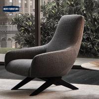 China Carpet Recommended Modern Comfortable Single Person Leather Leisure Chair Stylish Single Seating Living Room for sale