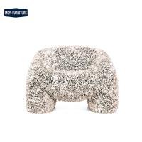 China Leisure Chair Pink Fabric Modern Armrest Love Single Sofa Chair Luxury Decorative Flower Petal Modern Living Room Chair for sale